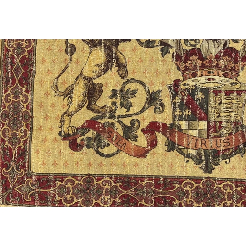 Hines of Oxford - a Flemish Tapestries loom woven armorial Chenille ...