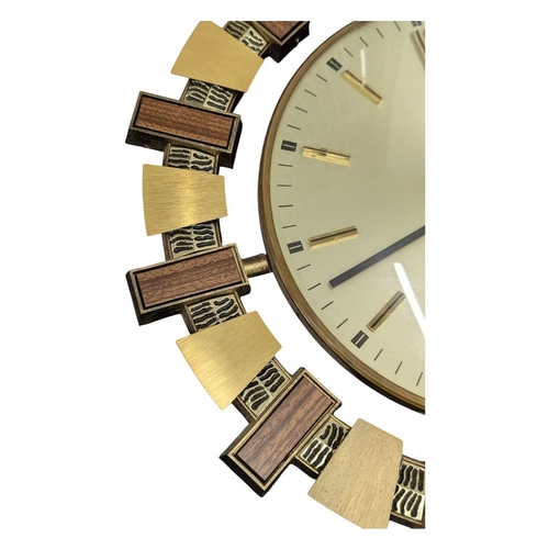 Metamec, England - A retro mid century quartz hanging wall clock ...